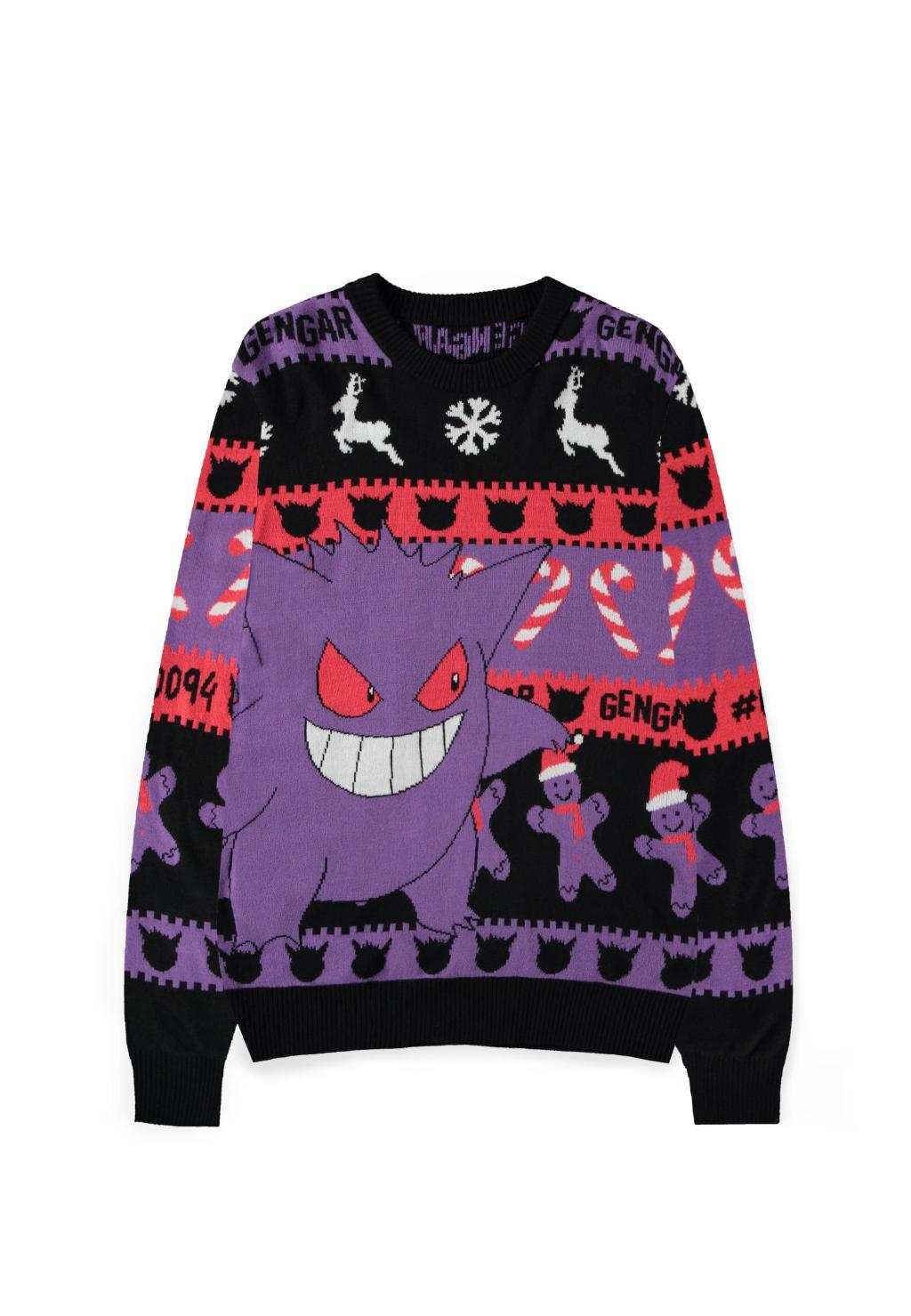 POKEMON - Gengar - Christmas Jumper (L) : ShopForGeek.com: Jumper ...
