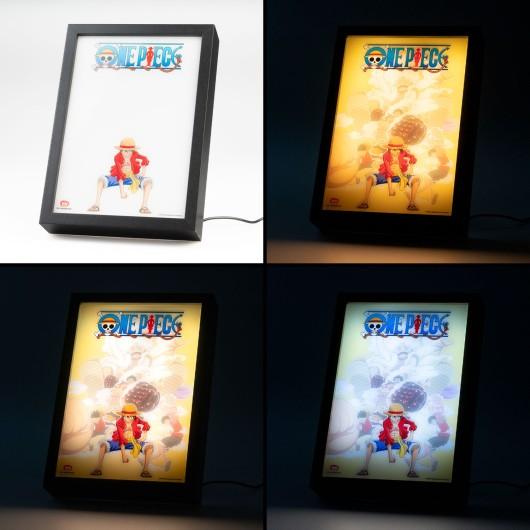 ONE PIECE - Luffy - Framed LED Print 28x20x5cm : ShopForGeek.com ...
