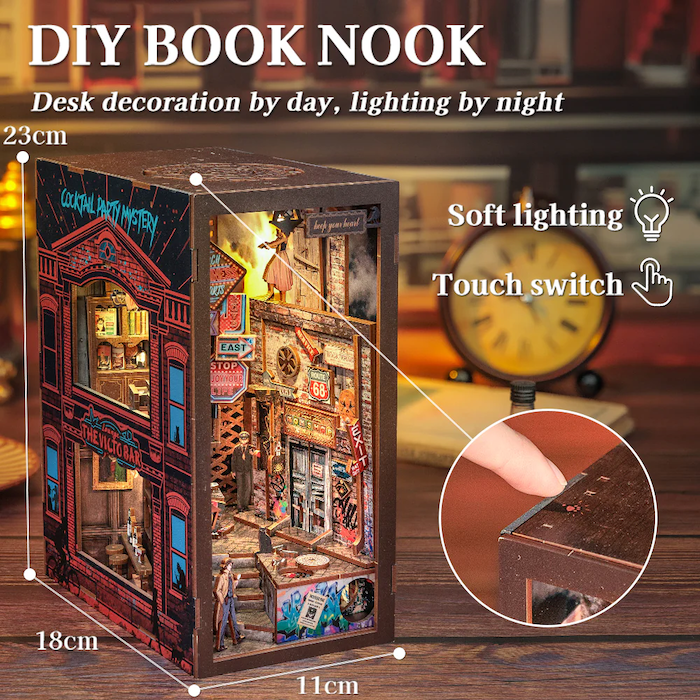 BOOK NOOK KIT - DIY - The Long Goodbye - 238pc + LED Light ...