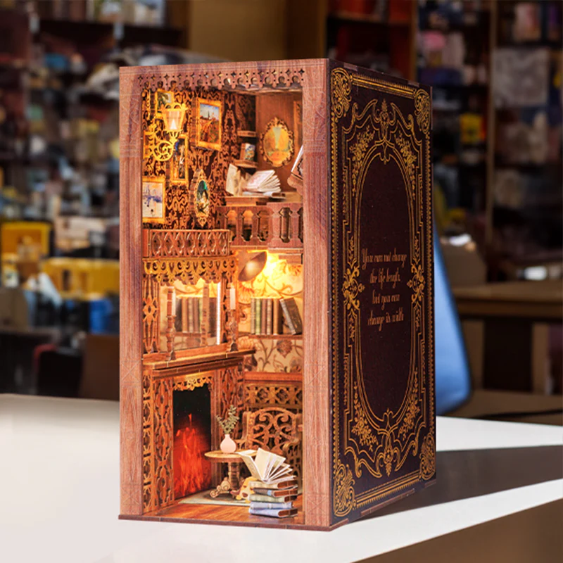 BOOK NOOK KIT - DIY - Eternal Bookstore - 172pc + LED Light ...