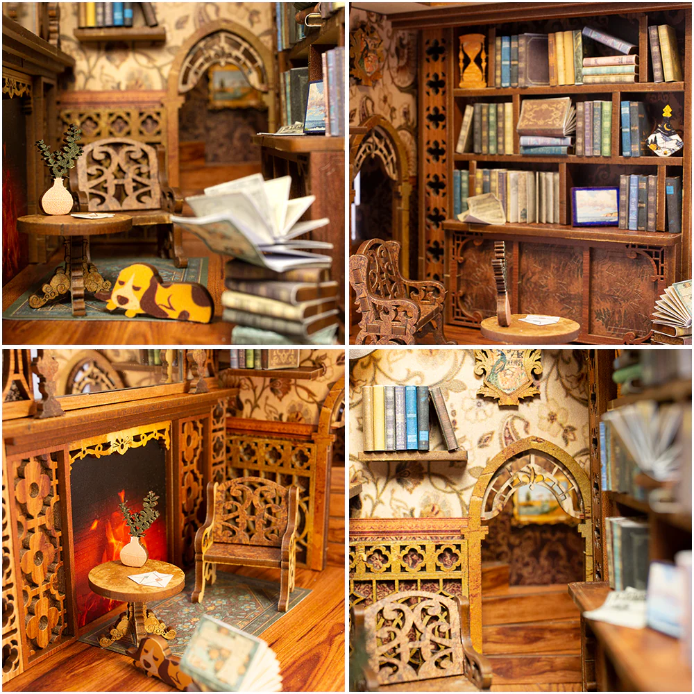 BOOK NOOK KIT - DIY - Eternal Bookstore - 172pc + LED Light ...