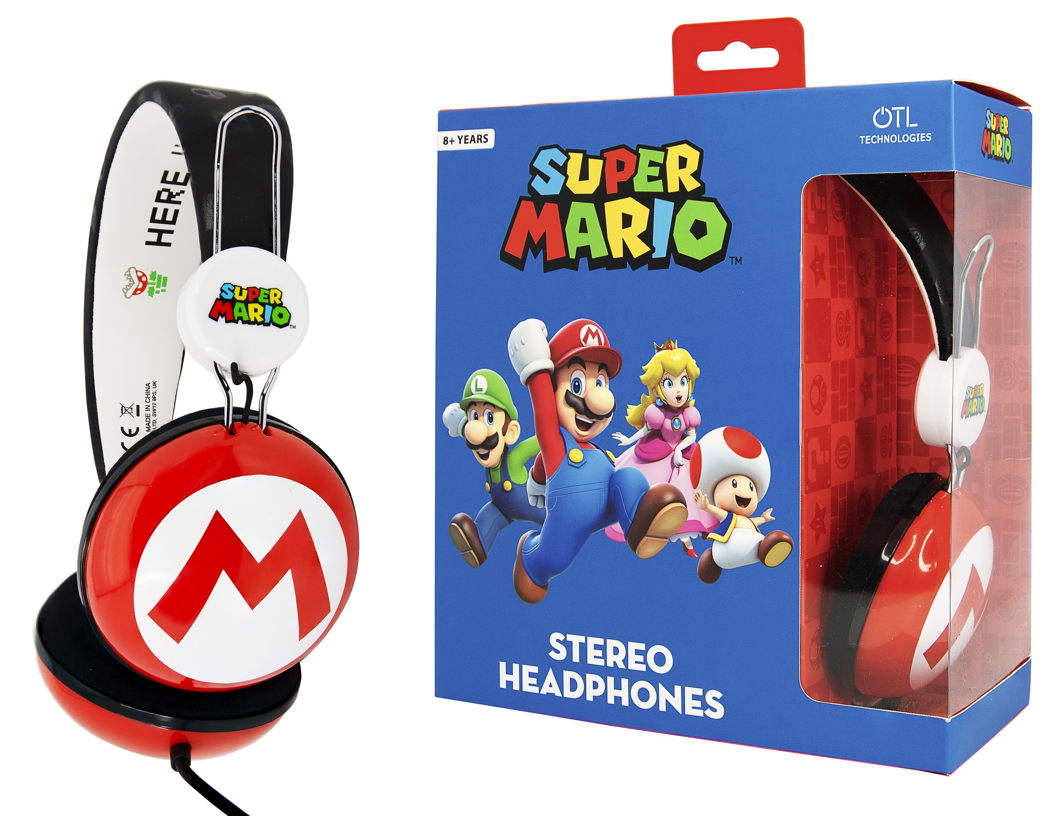 NINTENDO - Casque Audio OTL 8+ Teen - Super Mario Icon : ShopForGeek ...