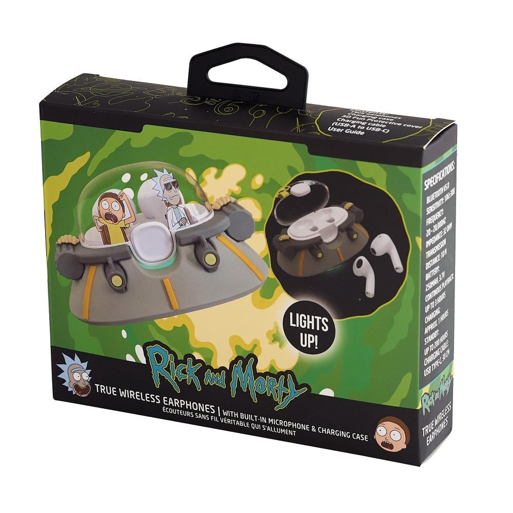 RICK & MORTY - Light Up - Earpods Audio True Wireless Sound -Spaceship ...