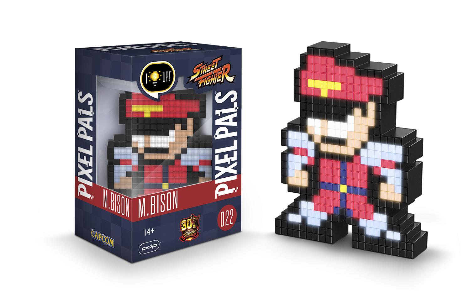 BEMS | PIXEL PALS Light Up Collectible Figures - Street Fighter - Bison