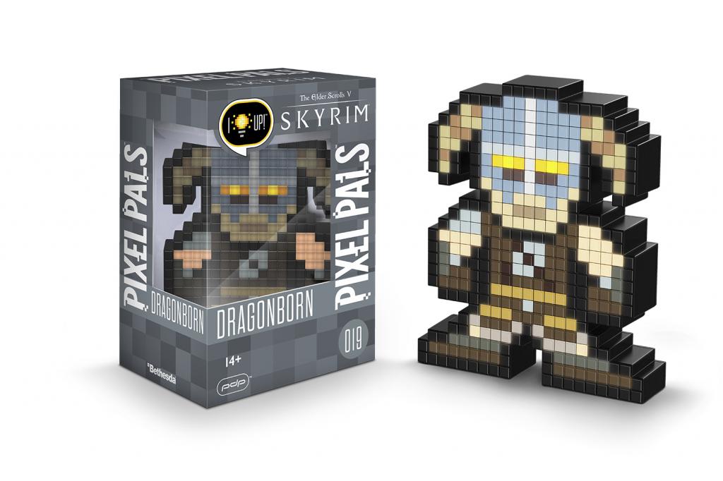 PIXEL PALS Light Up Collectible Figures - Skyrim - Dragonborn ...