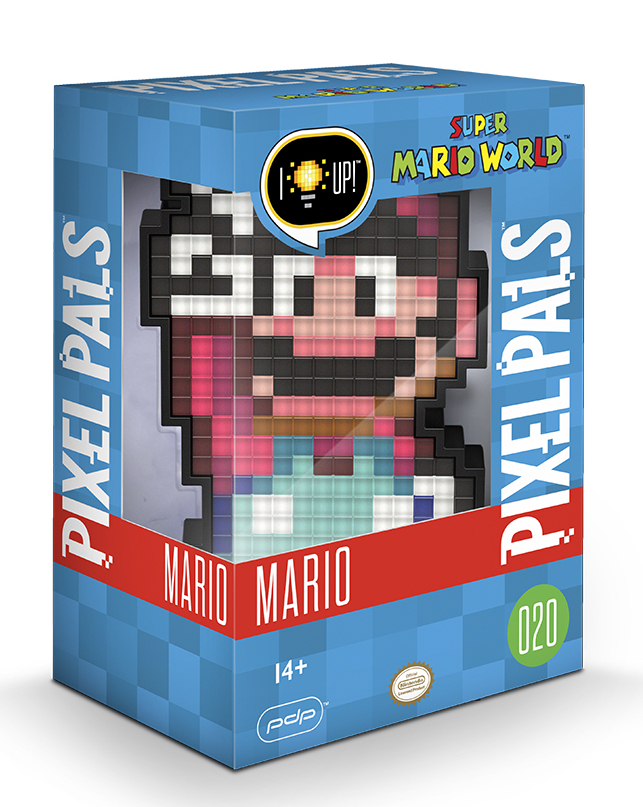 PIXEL PALS Light Up Collectible Figures - 16-Bit Mario : ShopForGeek ...