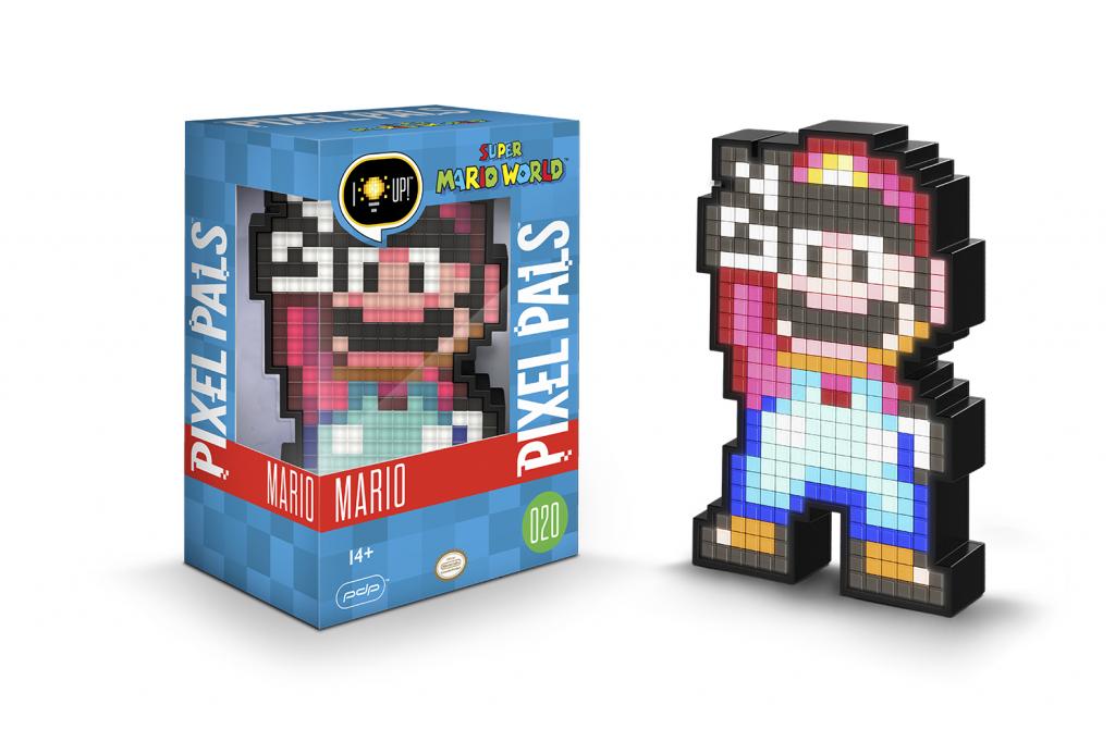 PIXEL PALS Light Up Collectible Figures - 16-Bit Mario : ShopForGeek ...