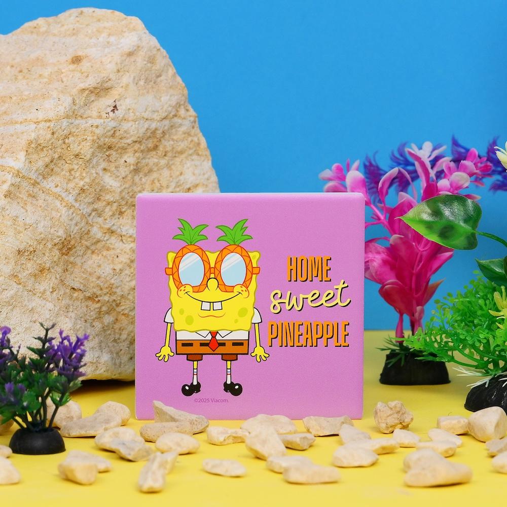 SPONGEBOB - Home Sweet Pineapple - Ceramic Square Coaster : ShopForGeek ...