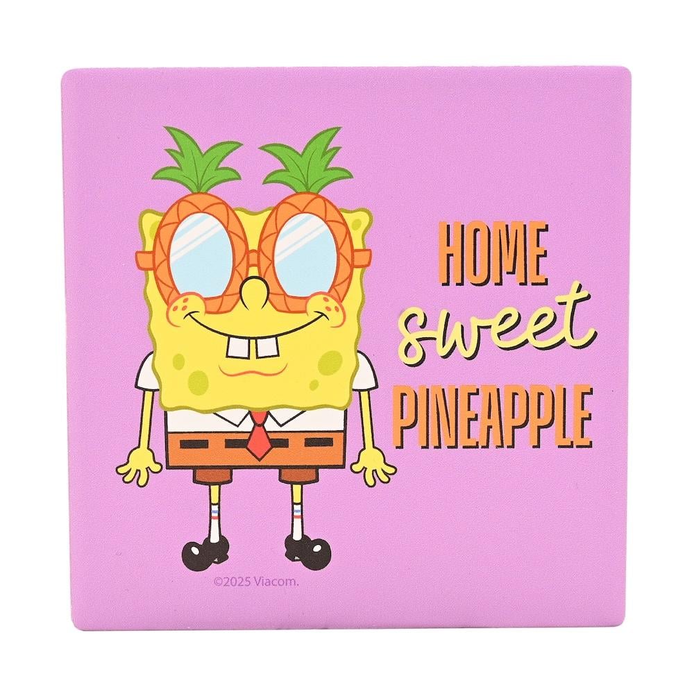 SPONGEBOB - Home Sweet Pineapple - Ceramic Square Coaster : ShopForGeek ...