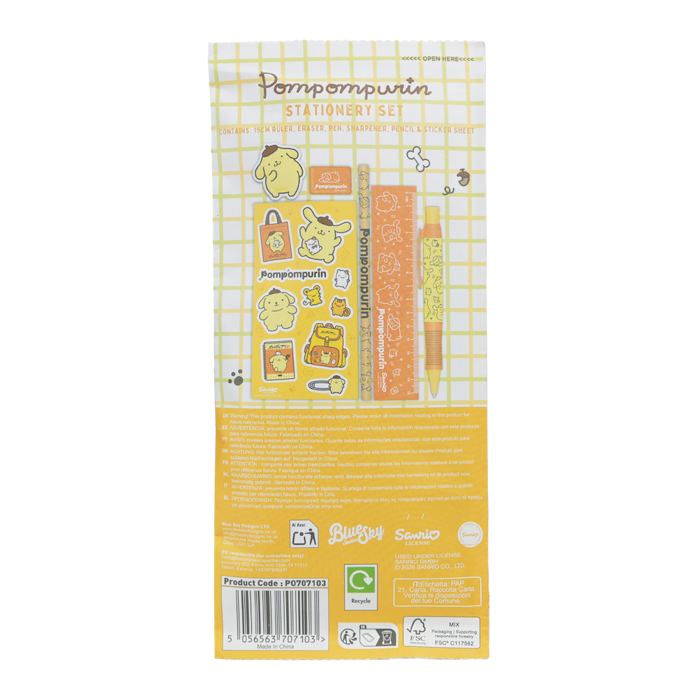 POMPOMPURIN - Stationery Set 6pc : ShopForGeek.com: Kantoorartikelen ...