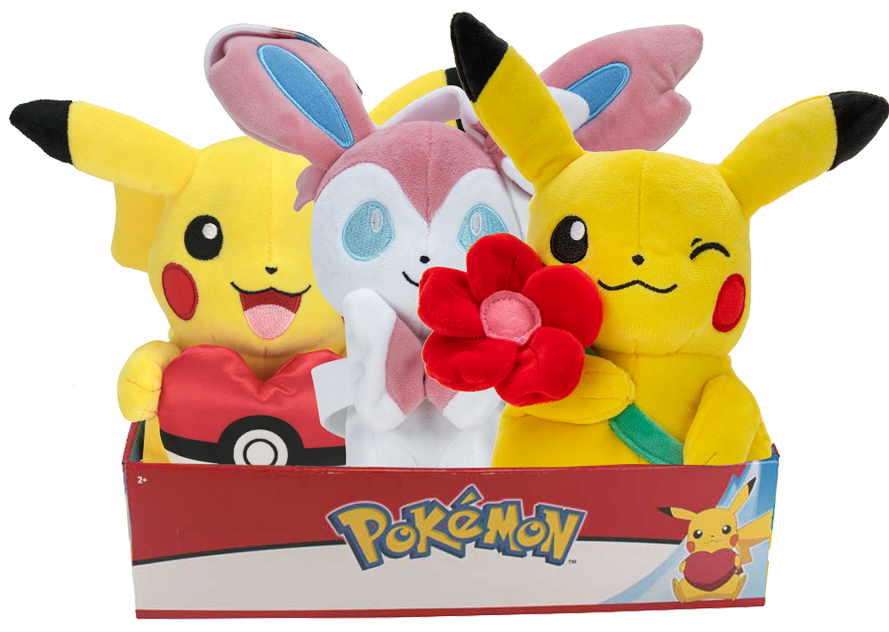 POKEMON - Plush 8 Inch - Wave Pikachu 3 Models - Display 6 Pcs ...