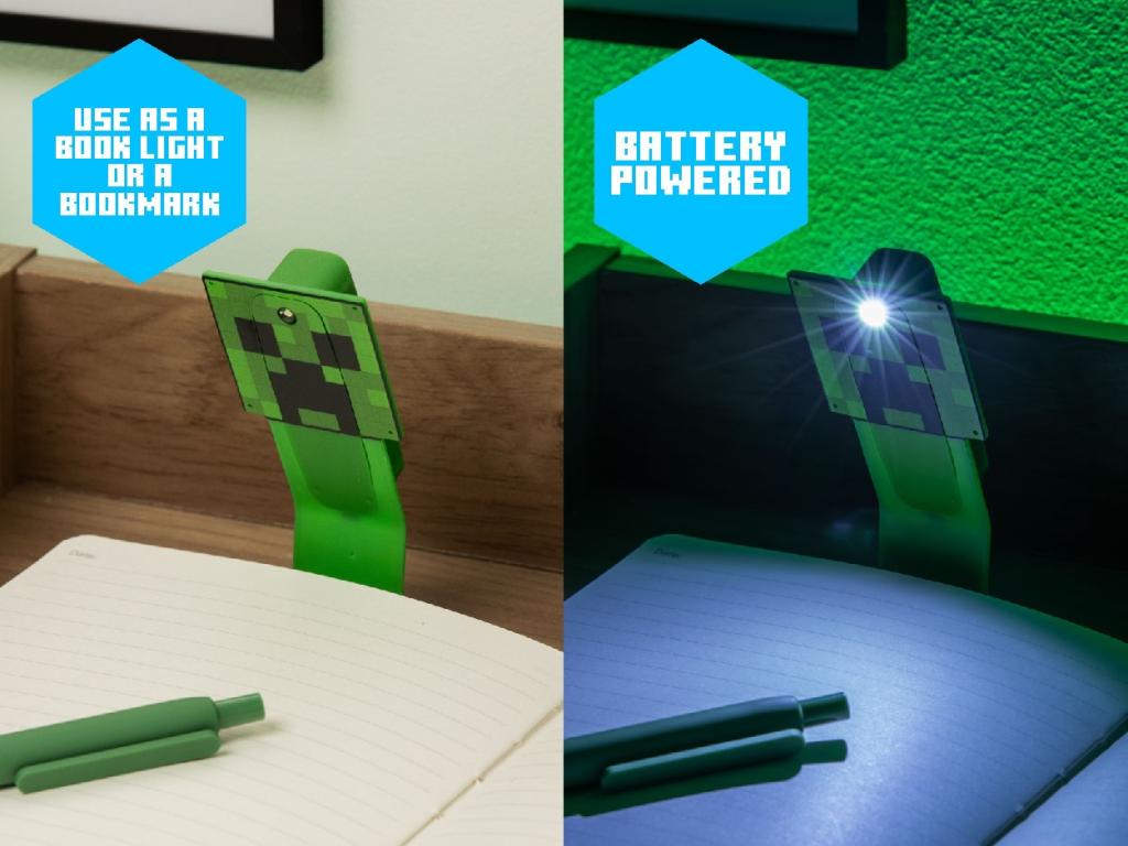 MINECRAFT - Creeper Book Light & Bookmark : ShopForGeek.com: Lamp ...
