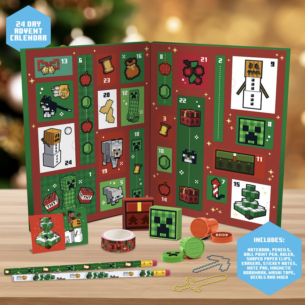 MINECRAFT - Stationery - 24 days Advent Calendar : ShopForGeek.com ...