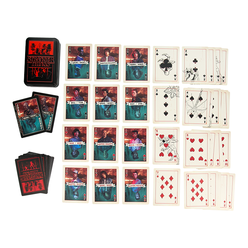 STRANGER THINGS 5 - Playing Cards in a Tin : ShopForGeek.com: Card game ...