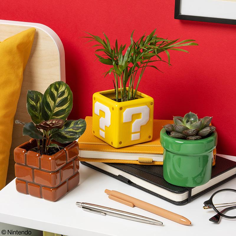 SUPER MARIO - Set de 3 Mini Pots Décoratifs : ShopForGeek.com: Pot à ...