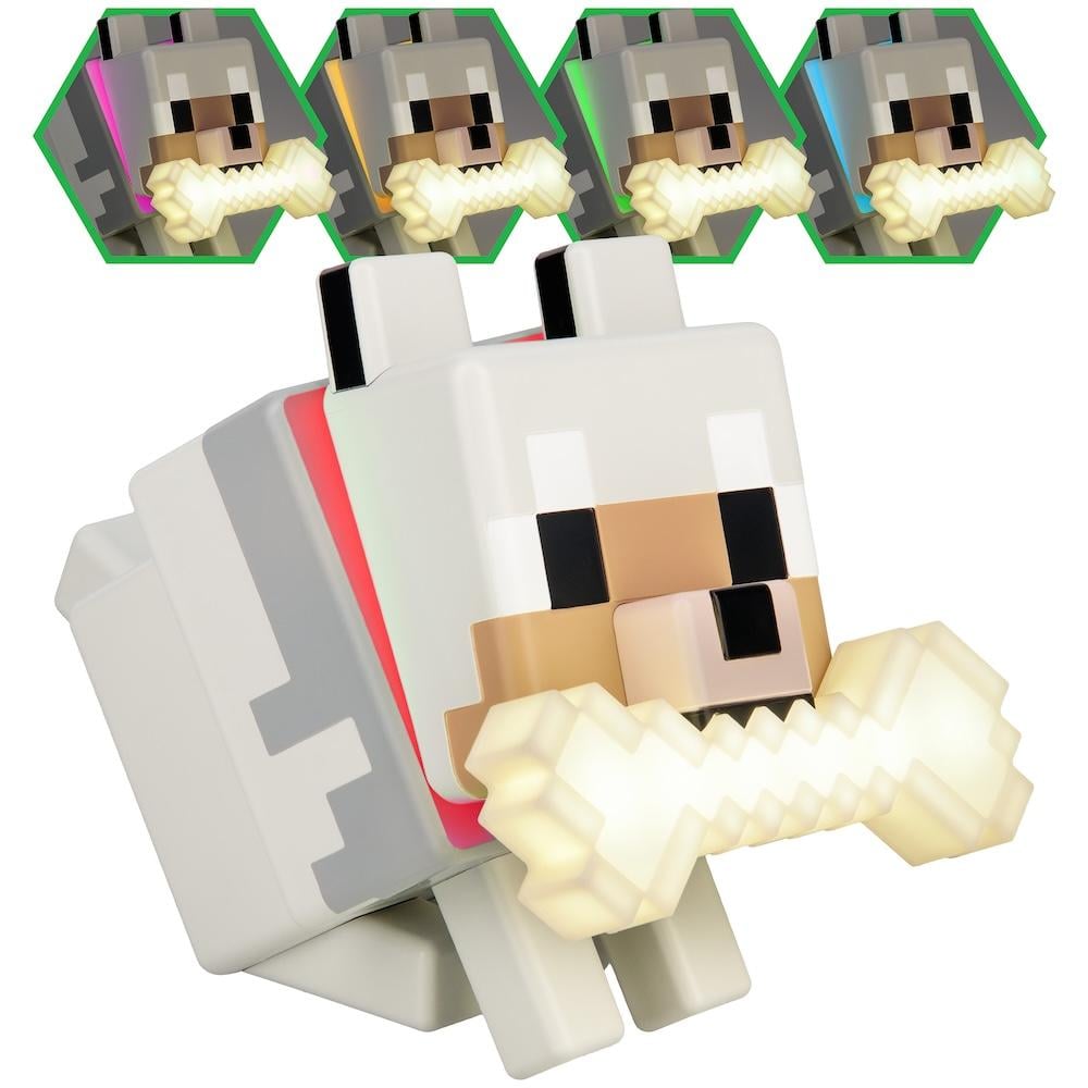 MINECRAFT - Wolf - GloBuddies Light 5,6inch : ShopForGeek.com: Lamp ...