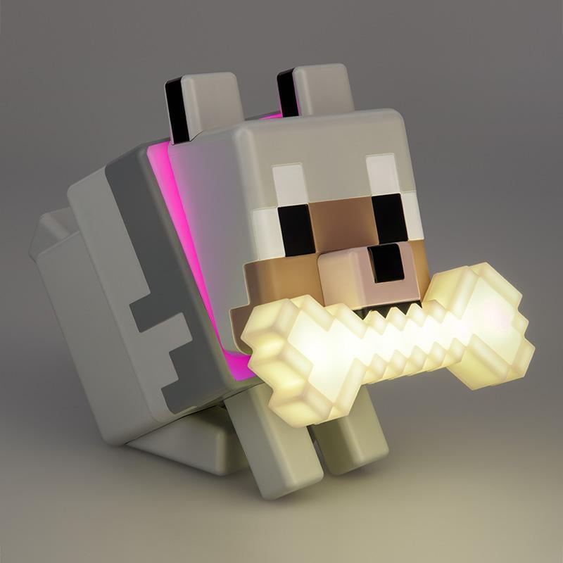 MINECRAFT - Wolf - GloBuddies Light 14cm : ShopForGeek.com: Lamp ...