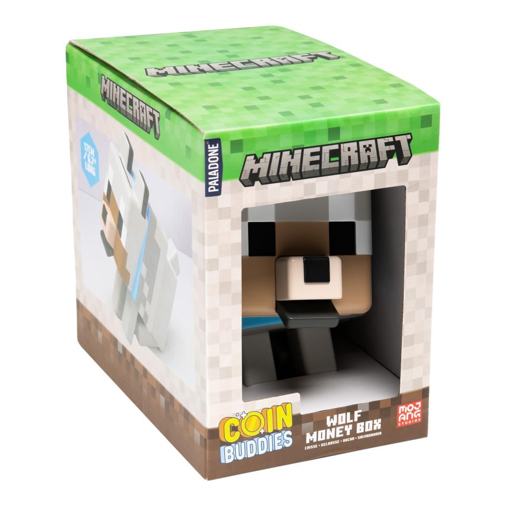 MINECRAFT - Wolf - Shaped Money Box : ShopForGeek.com: Spaarpot ...
