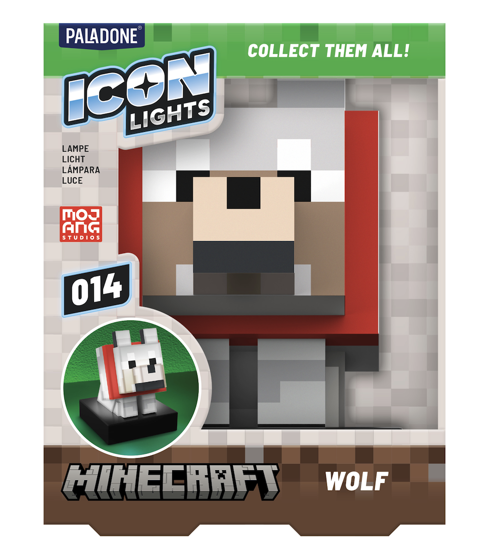 MINECRAFT - Wolf - Icon Lamp 4,3inch : ShopForGeek.com: Lamp Paladone ...