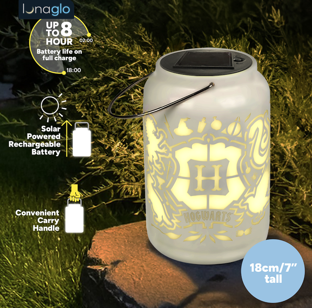 HARRY POTTER - Hogwarts - 'LunaGlo' Outdoor Projection Solar Lantern ...