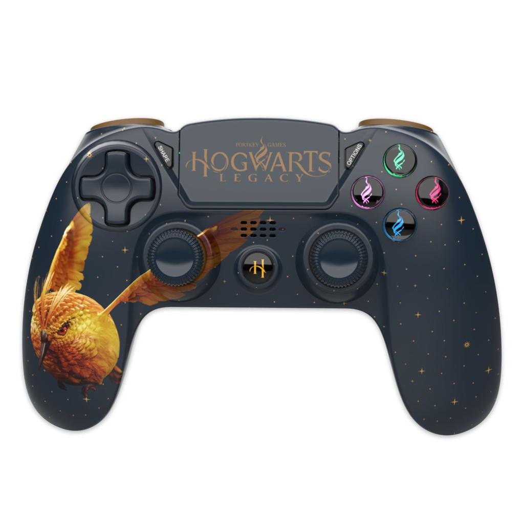 Wireless PS4 Controller - Hogwarts Legacy - Vif d'Or : ShopForGeek.com: Manette Trade Invaders ...