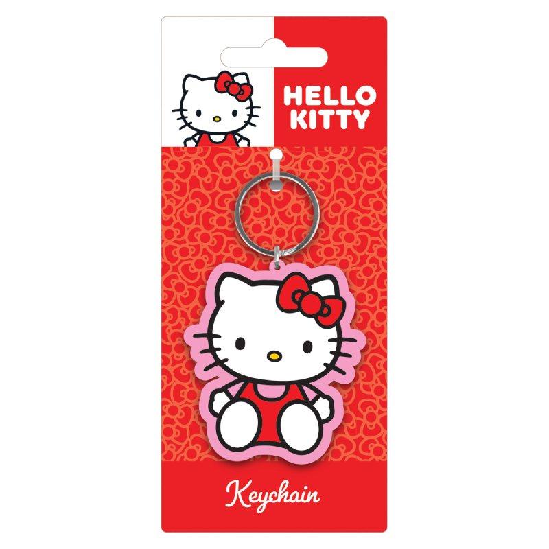 HELLO KITTY - Pink - Rubber Keychain : ShopForGeek.com: Keyring Pyramid ...