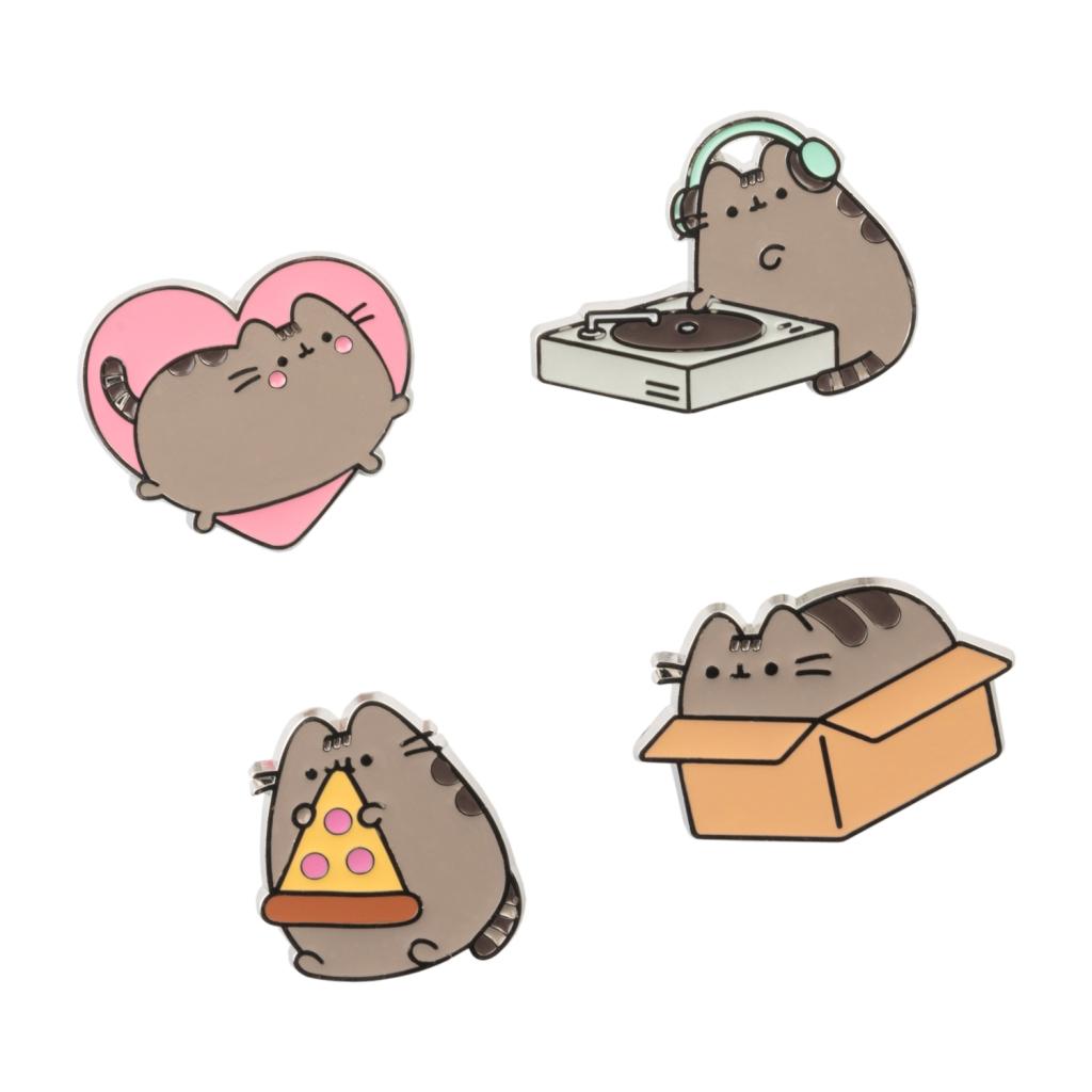 PUSHEEN - Set of 4 Pin's : ShopForGeek.com: Pin Badge Grupo Erik Pusheen