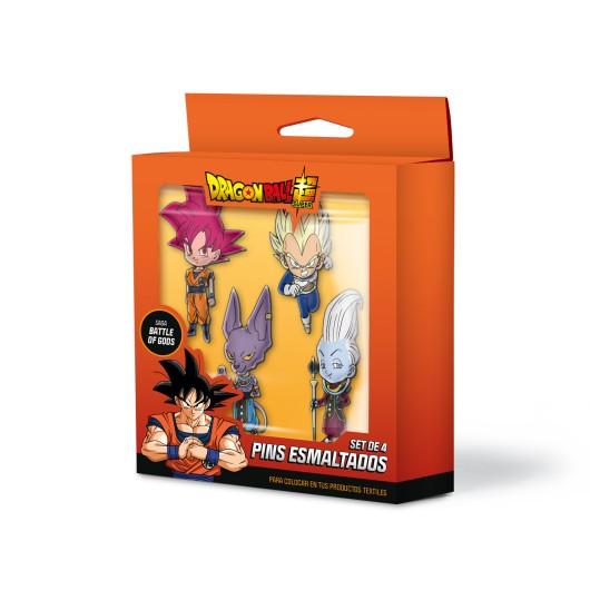 DRAGON BALL SUPER - Set of 4 Pin's : ShopForGeek.com: Pin Badge Grupo ...
