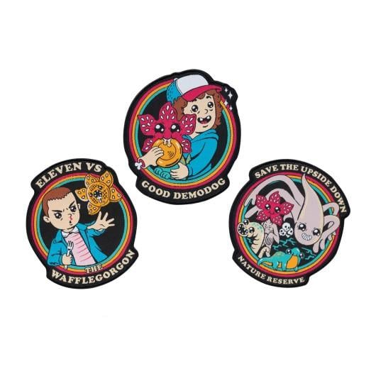 STRANGER THINGS - Characters - Set of 3 Iron-on Patch : ShopForGeek.com ...