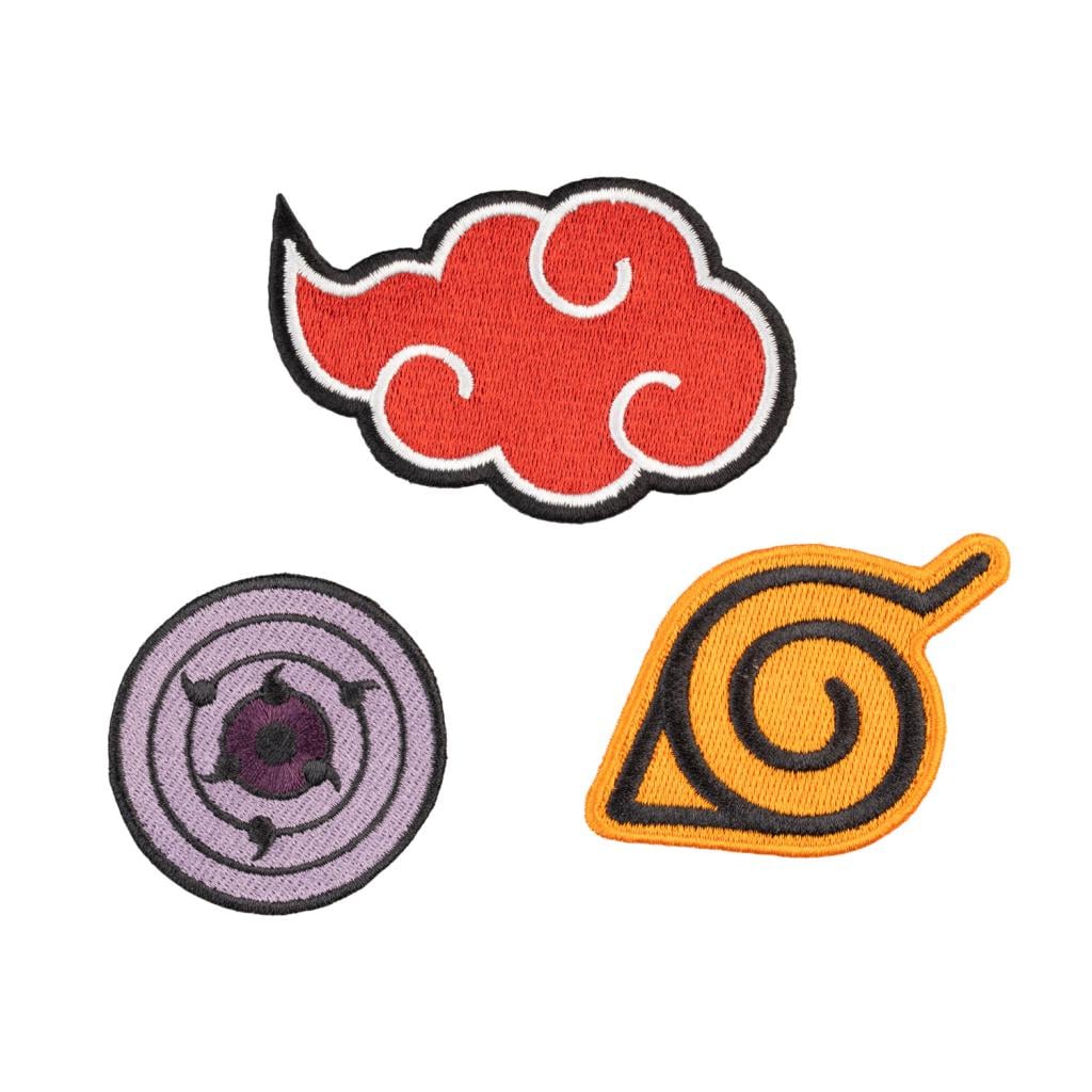 NARUTO - Set of 3 Iron-on Patch : ShopForGeek.com: Insignias ...