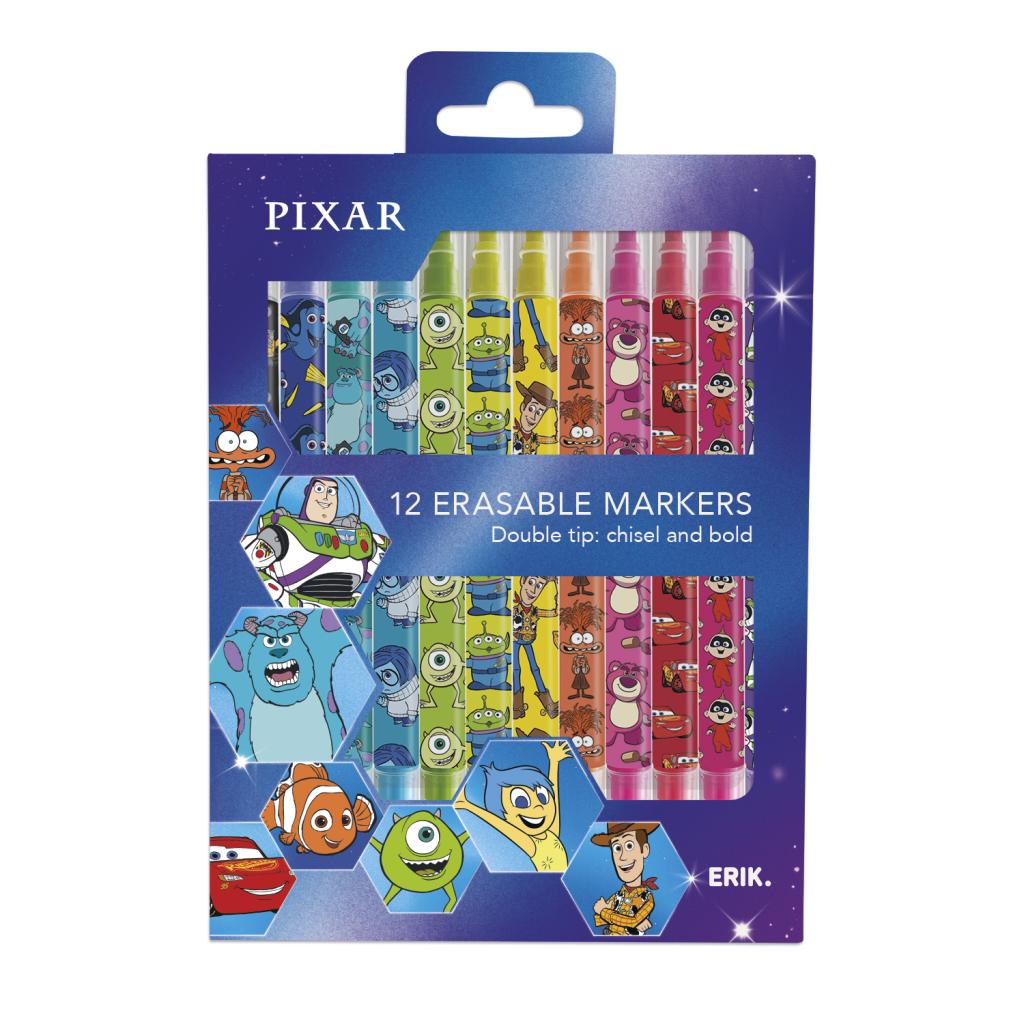 PIXAR - Set of 12 Eraseable Markers : ShopForGeek.com: Material escolar ...
