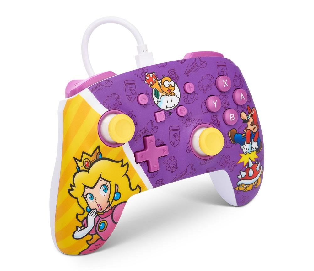 Wired Controller Nintendo Switch - Princess Peach Battle : ShopForGeek ...