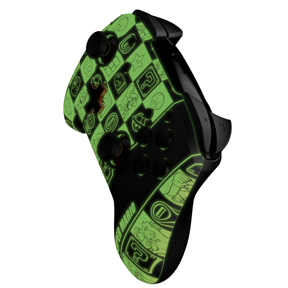 Official Wireless Deluxe Controller Nintendo Switch GLOW - Super Icons ...