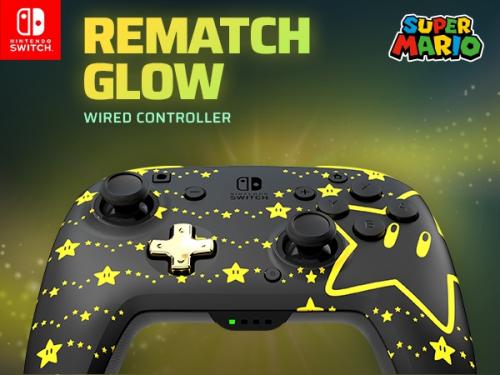 Official Wired Deluxe Controller Nintendo Switch GLOW - 1UP ...