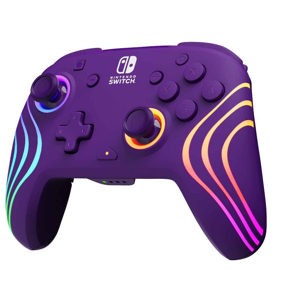 Official Afterglow Wave Wireless Controller Nintendo Switch - Purple ...