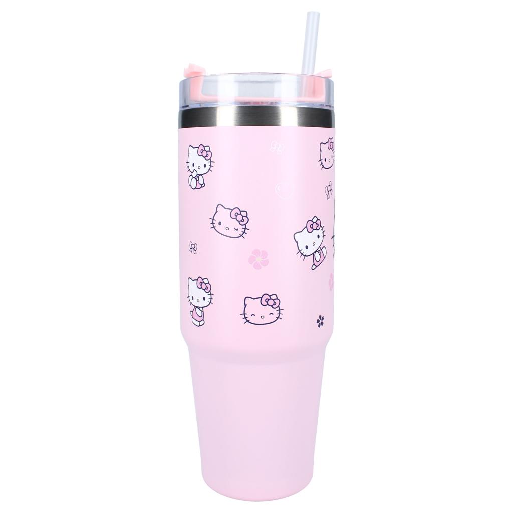 HELLO KITTY - Bliss - Travel Mug XL 900ml with straw : ShopForGeek.com: Taza Vadobag Hello Kitty